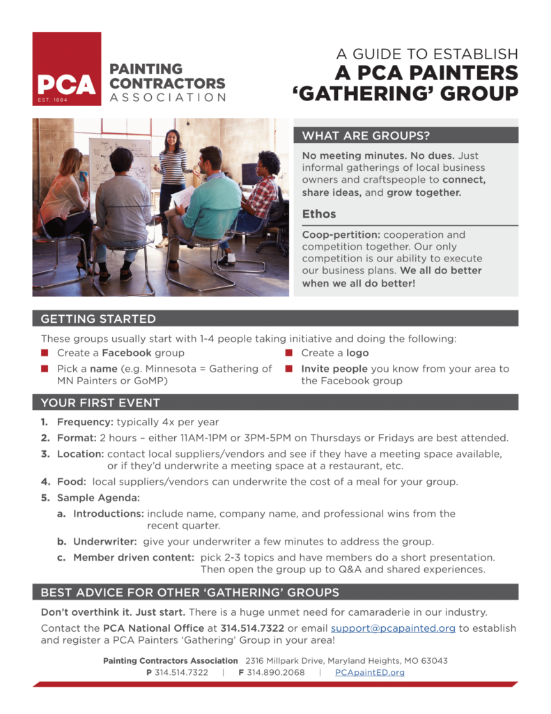 Guide to creating a PCA Gathering Group-1 - PCA