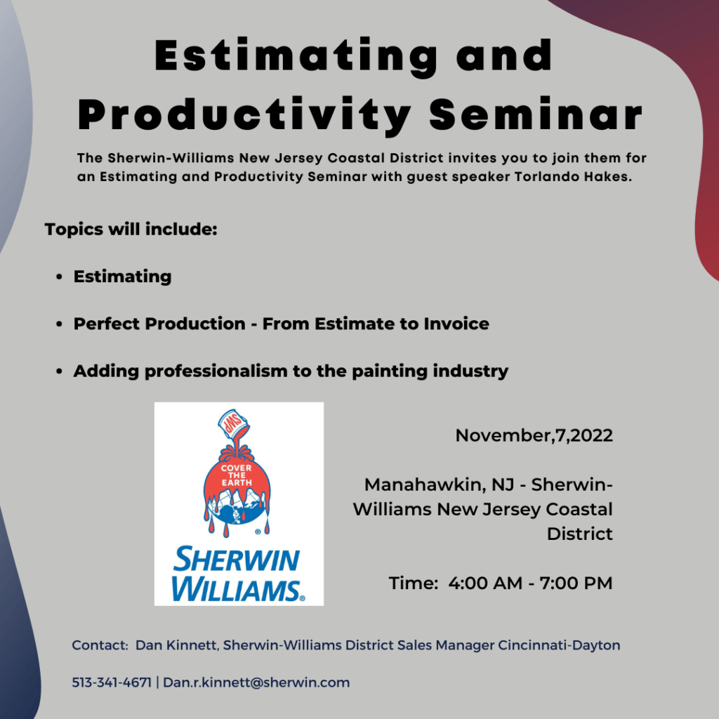 Sherwin-Williams Estimating and Productivity Seminar - PCA